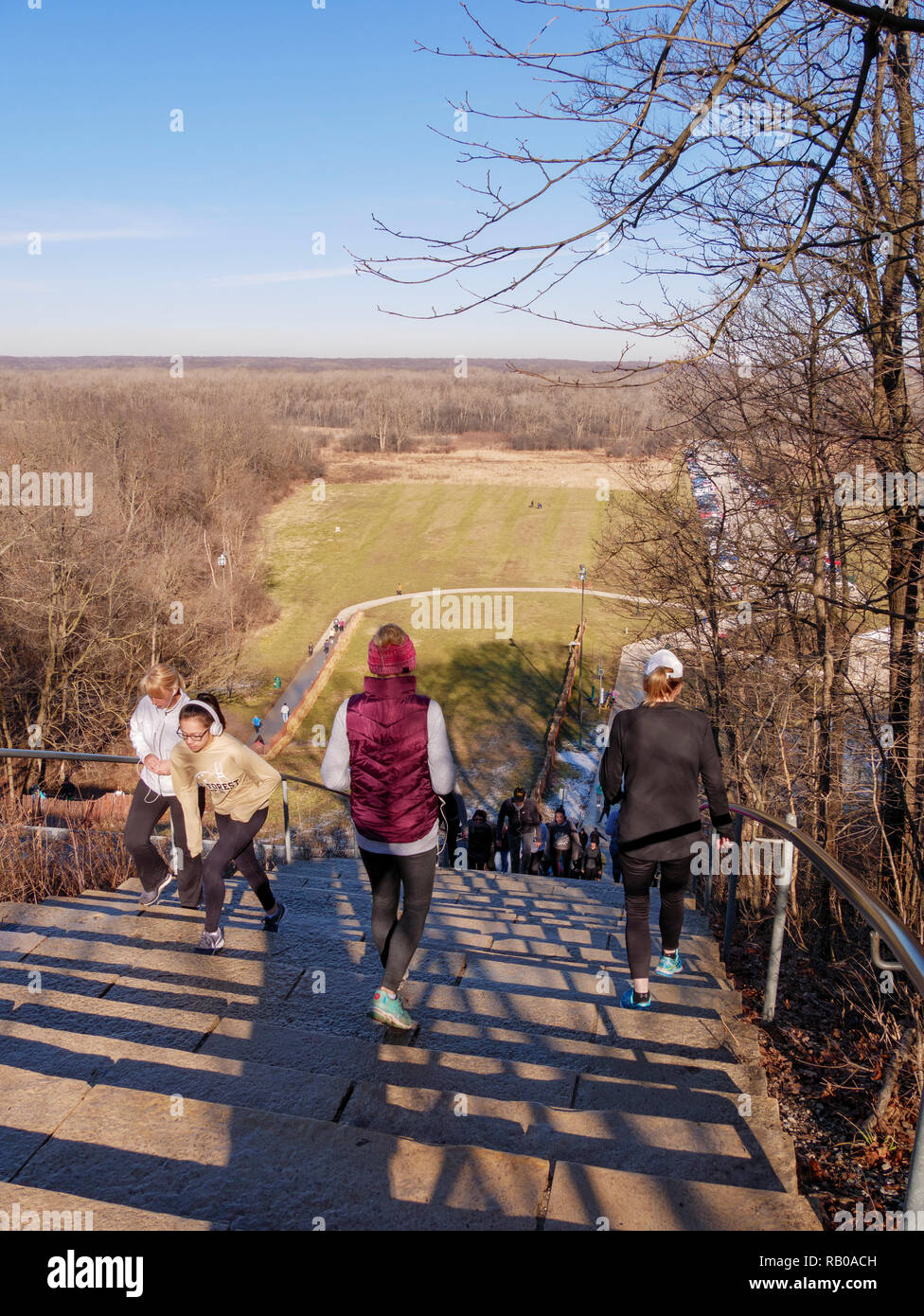 Illinois, USA. 5th January 2019. A balmy January day with temperature ...