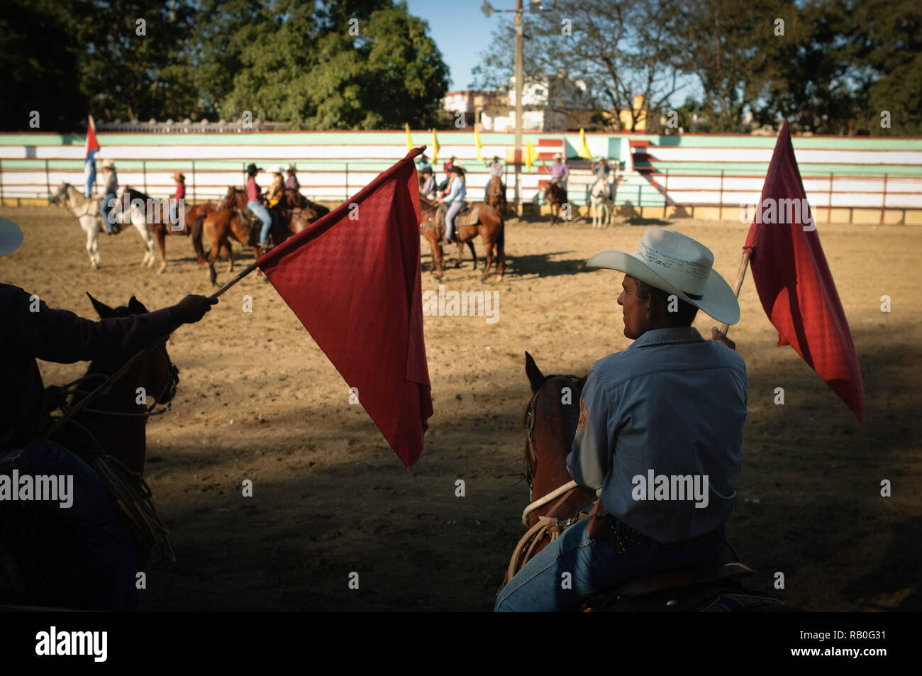 Sancti Spiritus/Cuba-December 2016: A typical rodeo tournament ...