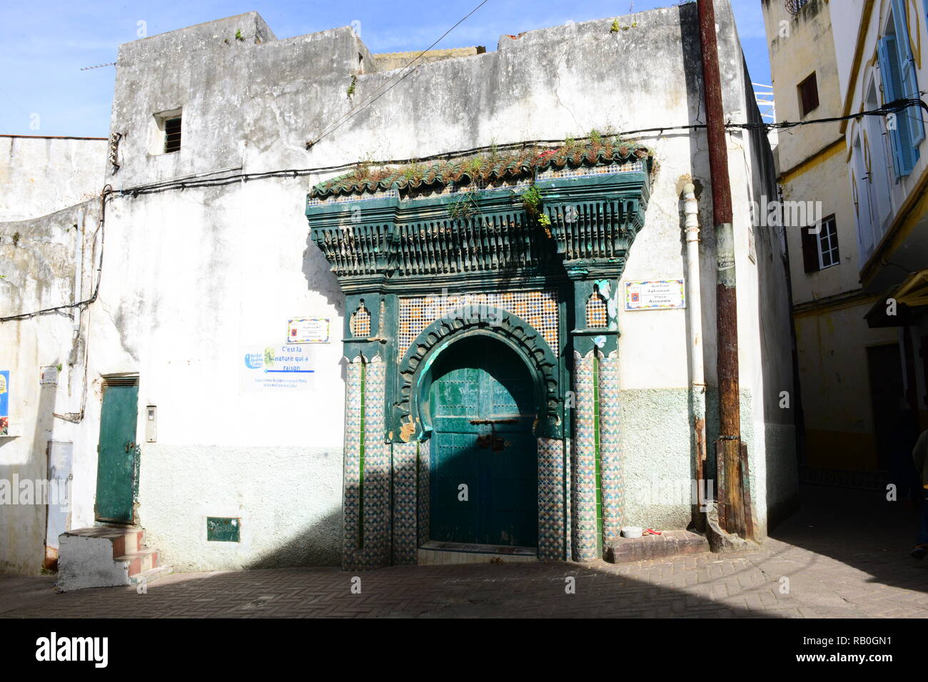 An alley in the Moroccan city of Tangier is one of the most famous ...