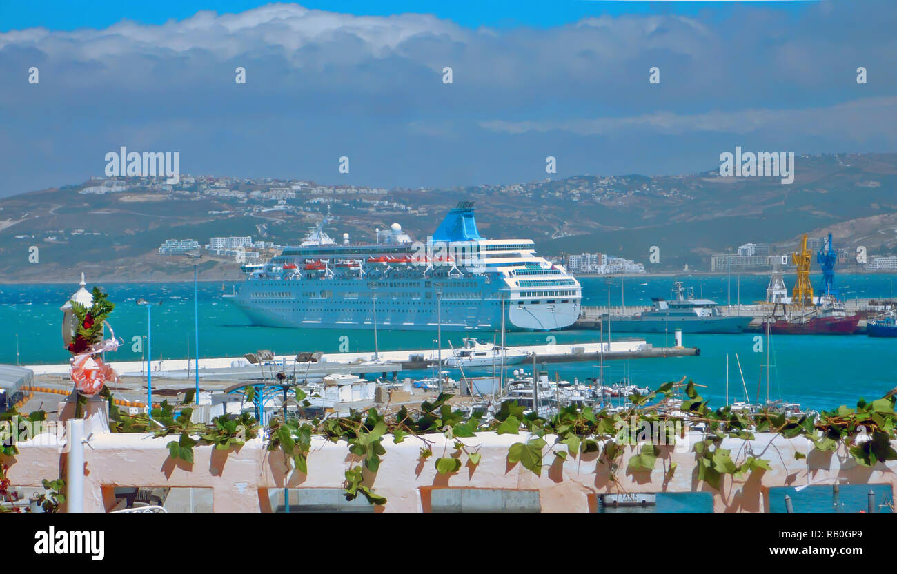An alley in the Moroccan city of Tangier is one of the most famous ...