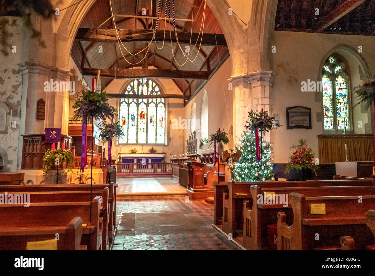 The Sussex village of Alfriston Stock Photo - Alamy