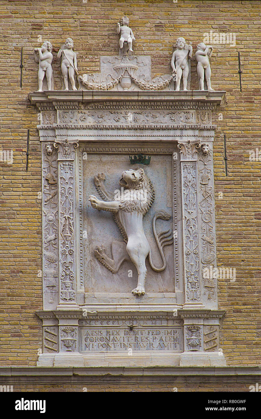 The Crest of the town Jesi (Italy) . It belongs to the medieval ...