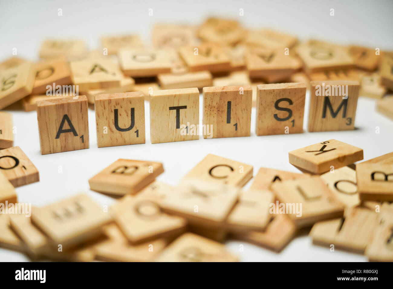 autism letters concept Stock Photo - Alamy