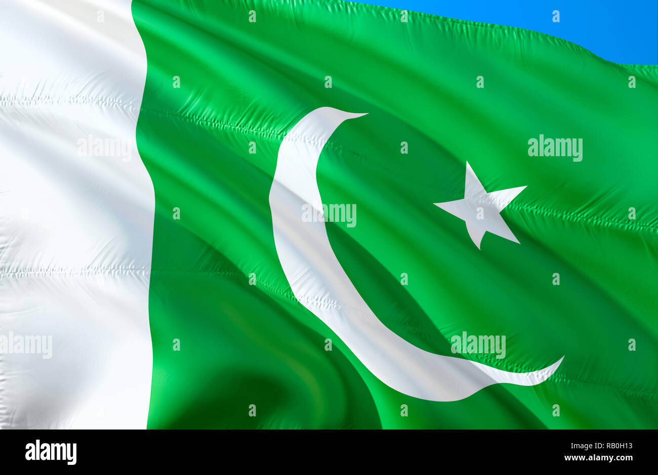 Pakistani flag. 3D Waving flag design. The national symbol of Pakistan ...