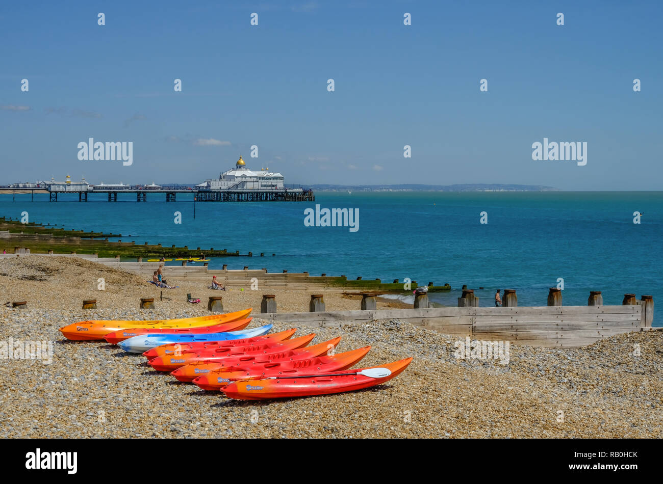 Eastbourne beach groynes hi-res stock photography and images - Alamy