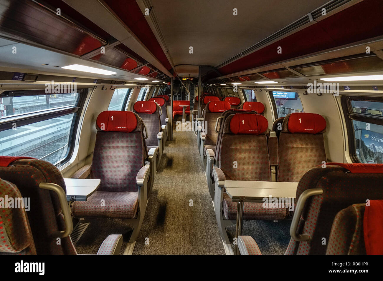Switzerland scenic train interior hi-res stock photography and images ...