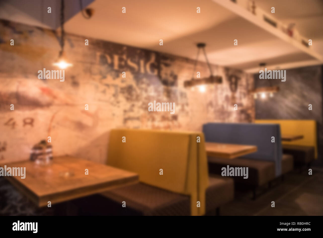 Blurred modern coffee shop for use as background. Cafe restaurant ...