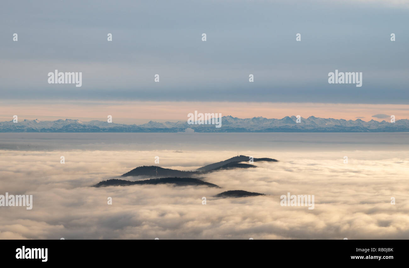 hiking around teh magic Belchen in the south of germany Stock Photo - Alamy