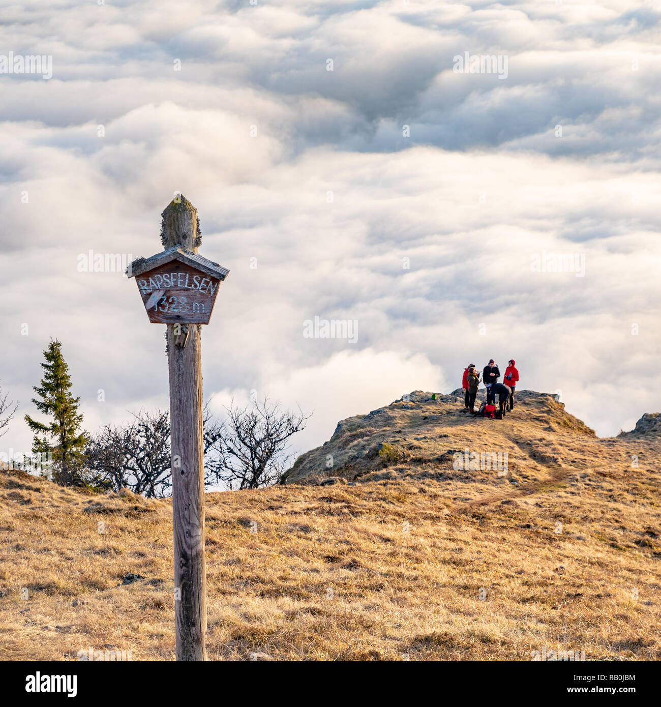 hiking around teh magic Belchen in the south of germany Stock Photo - Alamy