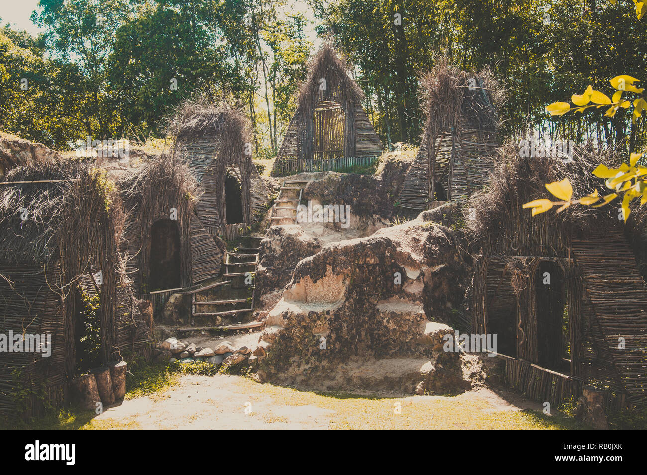 Baduy Tribe house Stock Photo - Alamy