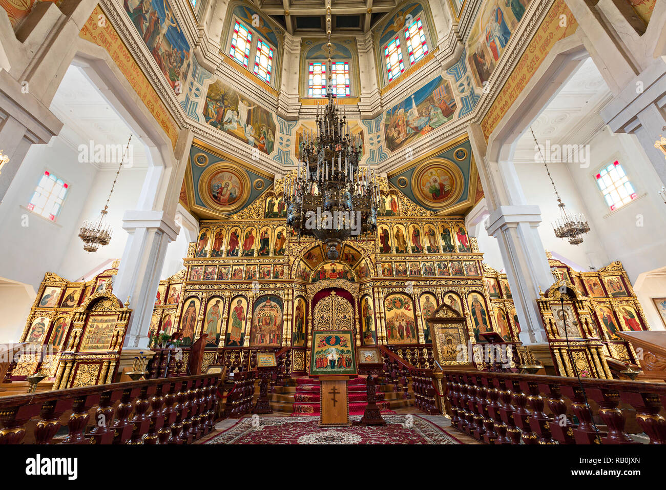 Interior of the Zenkov Cathedral, in Almaty, Kazakhstan Stock Photo - Alamy
