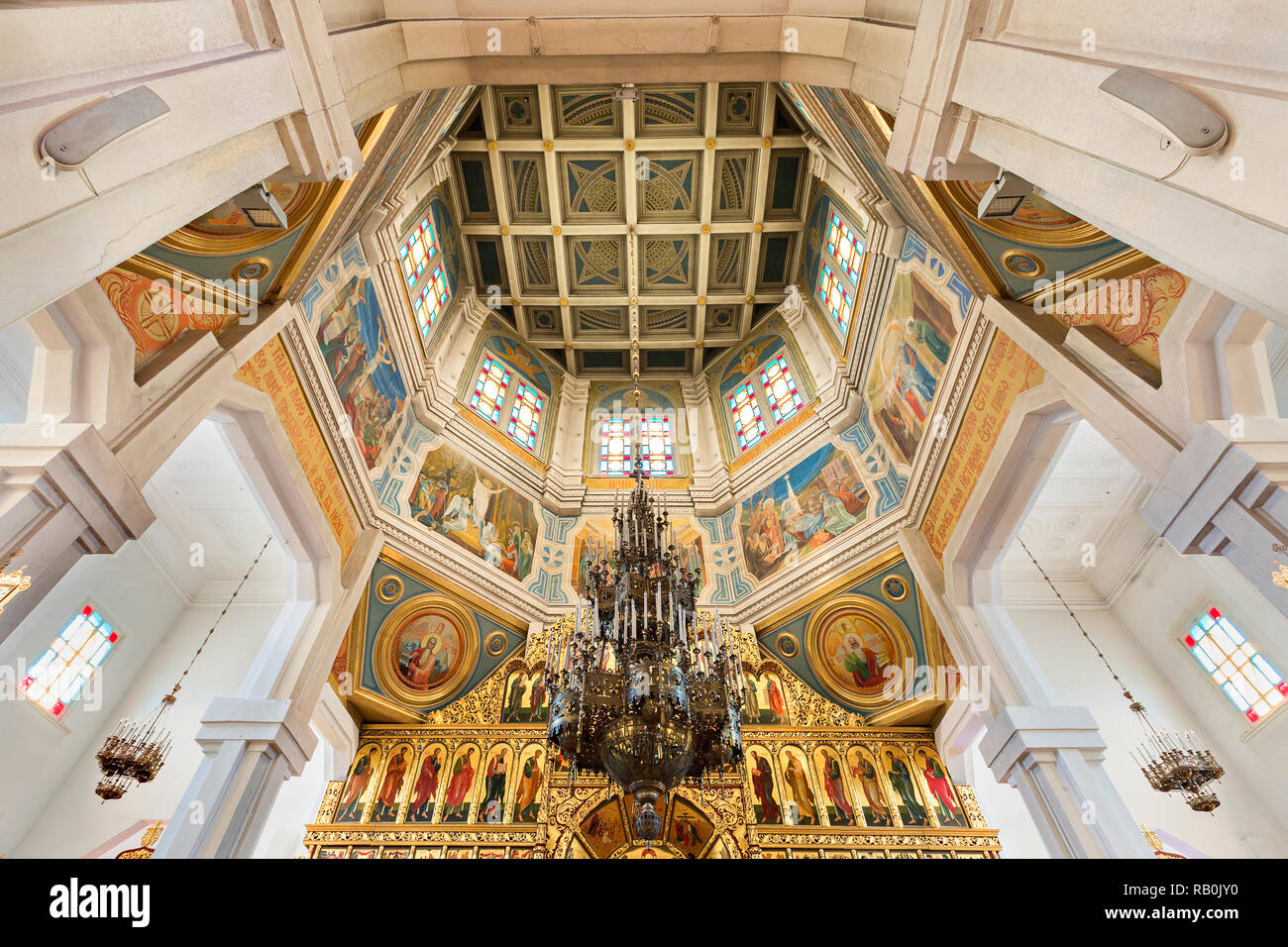Interior of the Zenkov Cathedral, in Almaty, Kazakhstan Stock Photo - Alamy