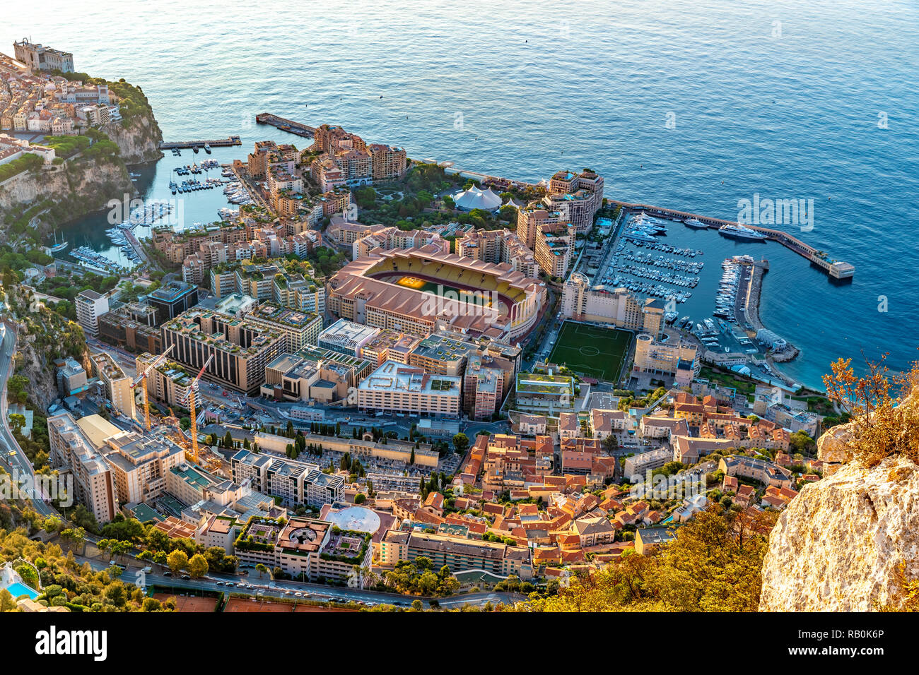 Monaco football aerial hi-res stock photography and images - Alamy