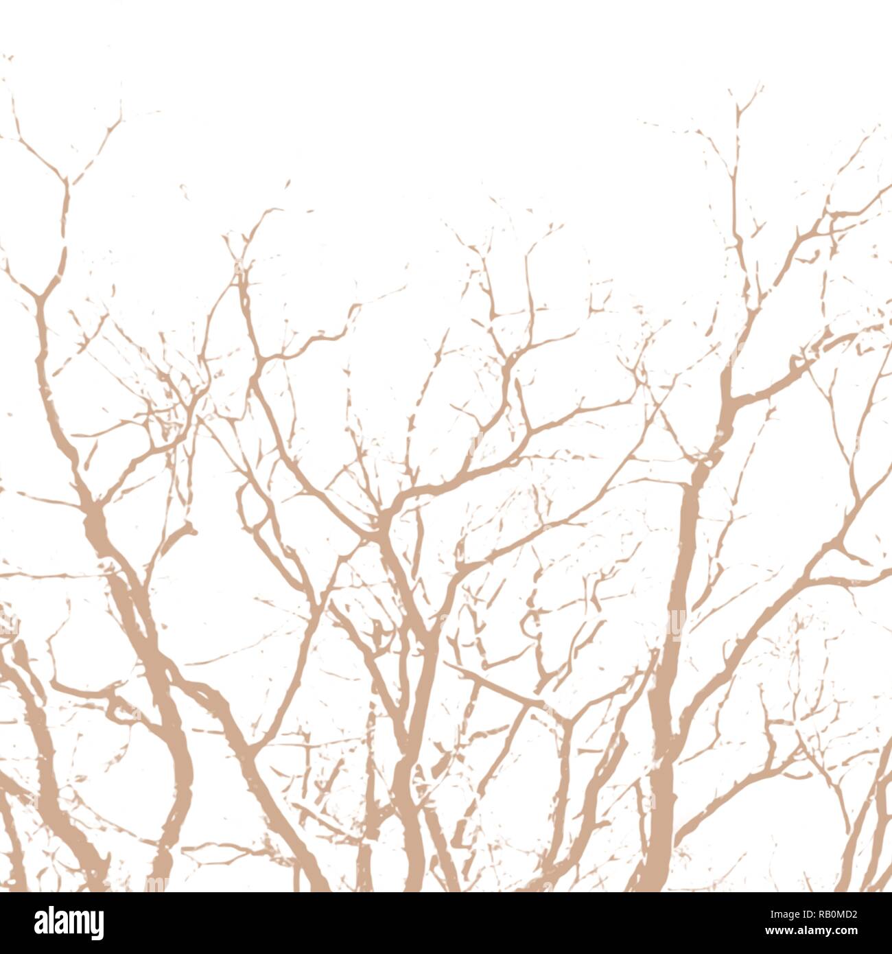 brown watercolor tree branch background pattern, vector illustration ...