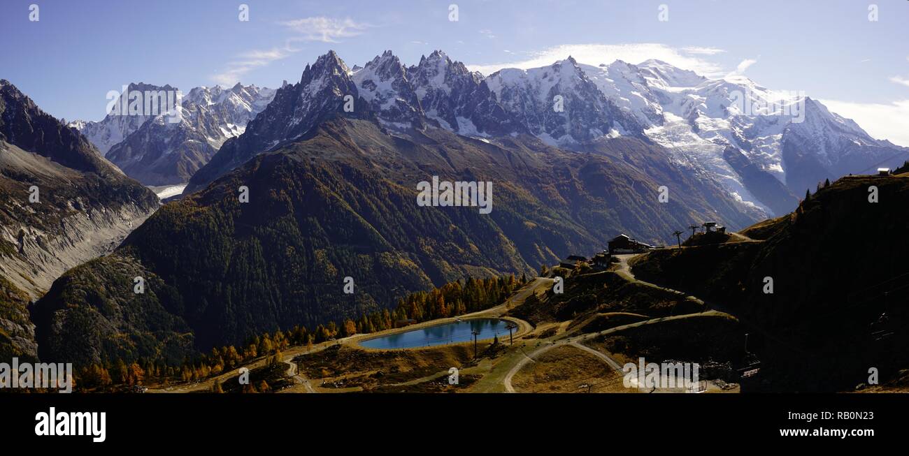 Fall in Chamonix Stock Photo - Alamy