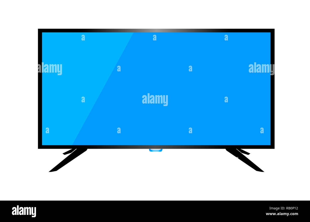 TV or monitor desktop computer on a white background Stock Photo - Alamy