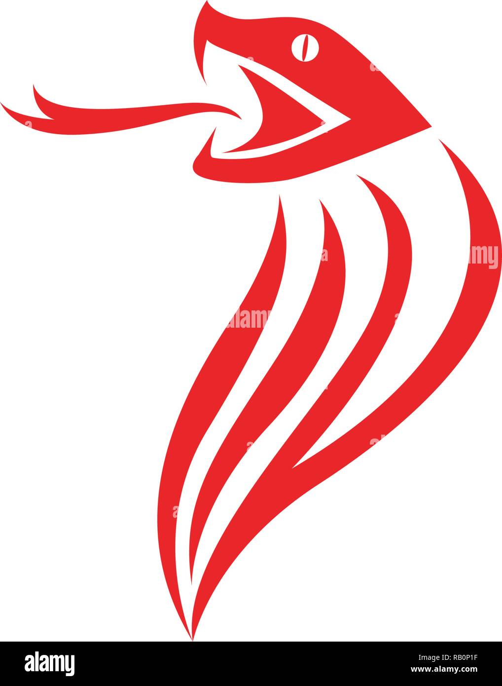 viper snake logo design element danger snake icon. viper symbol Stock ...