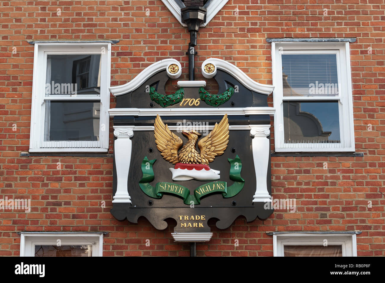 Pantiles phoenix crest hi-res stock photography and images - Alamy