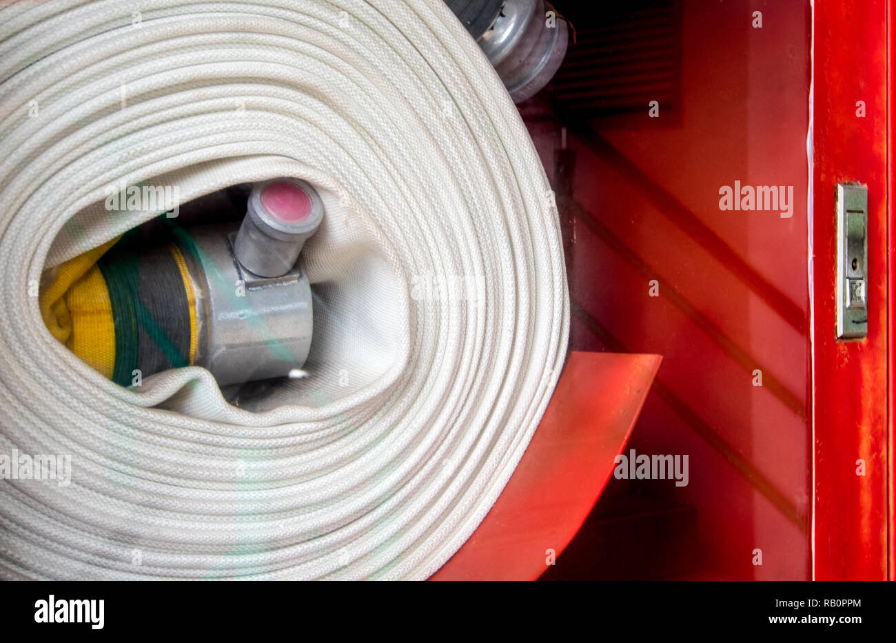 Fire hose roll firefighting equipment hi-res stock photography and ...