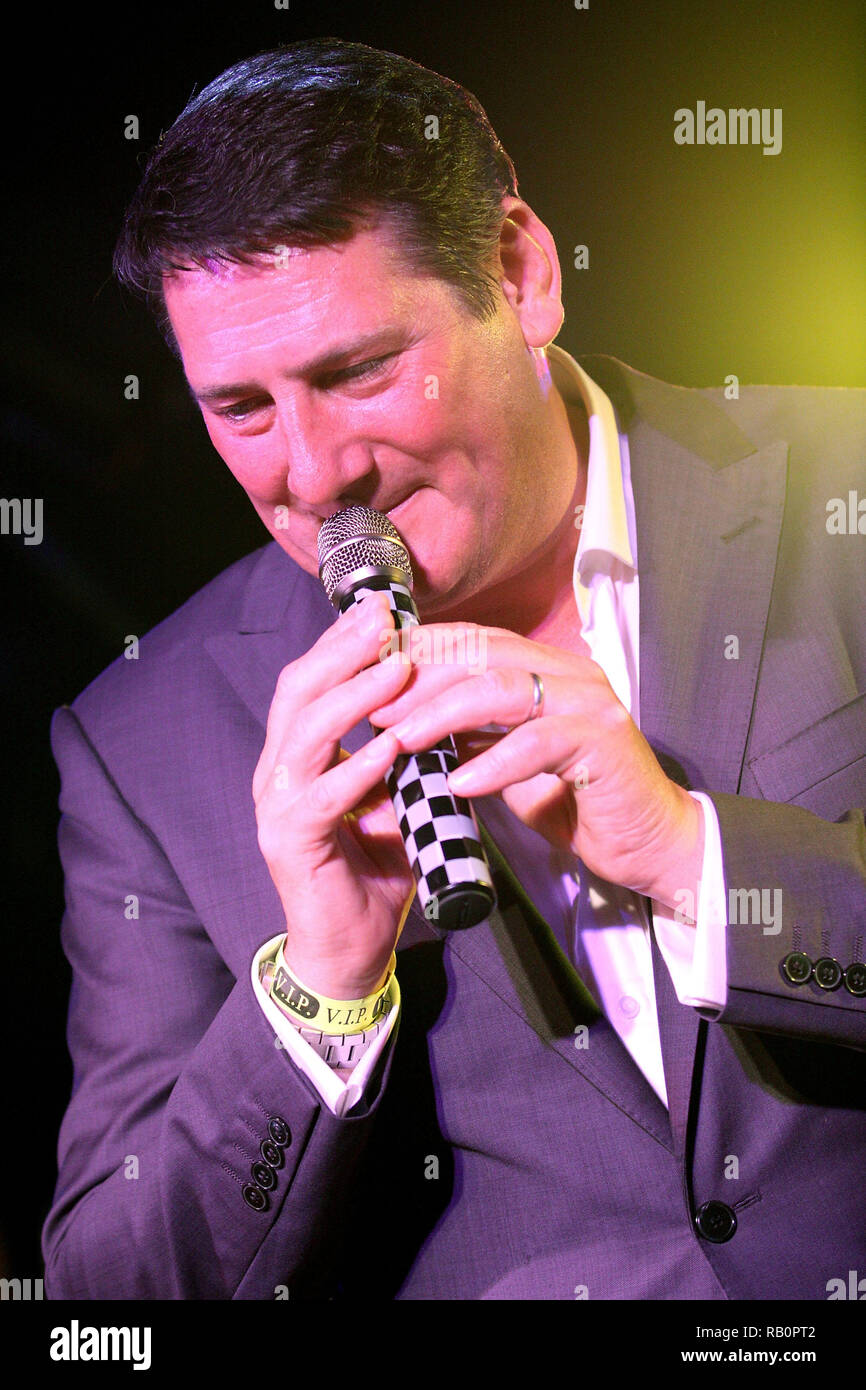 NEW YORK, NY - AUGUST 13: Tony Hadley lead singer of the band Spandau ...