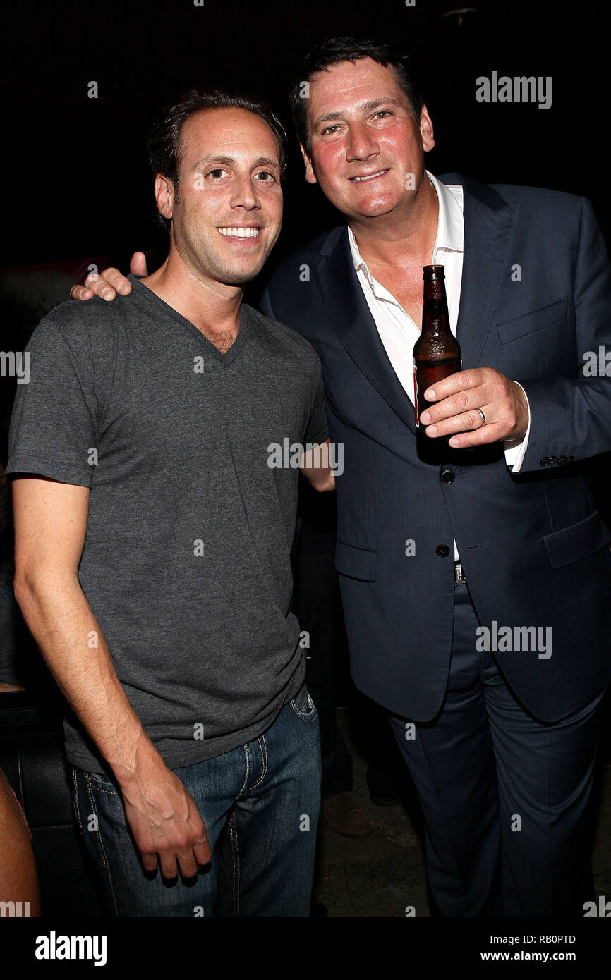 NEW YORK, NY - AUGUST 13: Eric Gershman andTony Hadley lead singer of ...