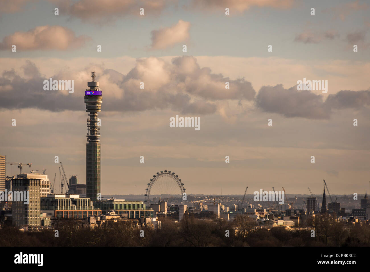 Bt tower from street hi-res stock photography and images - Alamy
