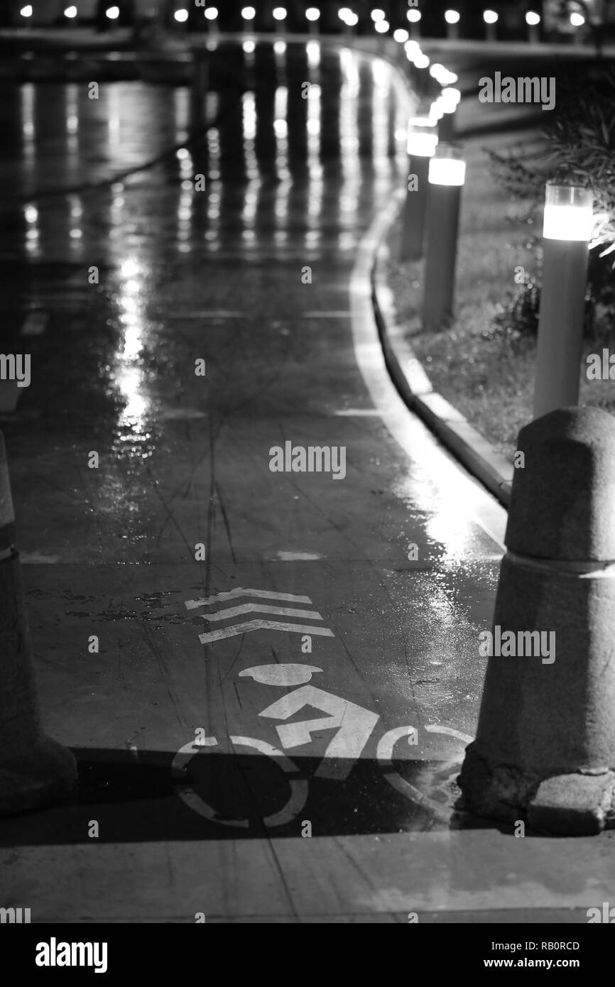 Wet bike hi-res stock photography and images - Alamy
