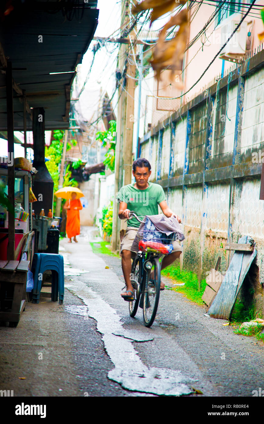 Thai daily life in Bangkok, Thailand. Thailand is known as a country ...