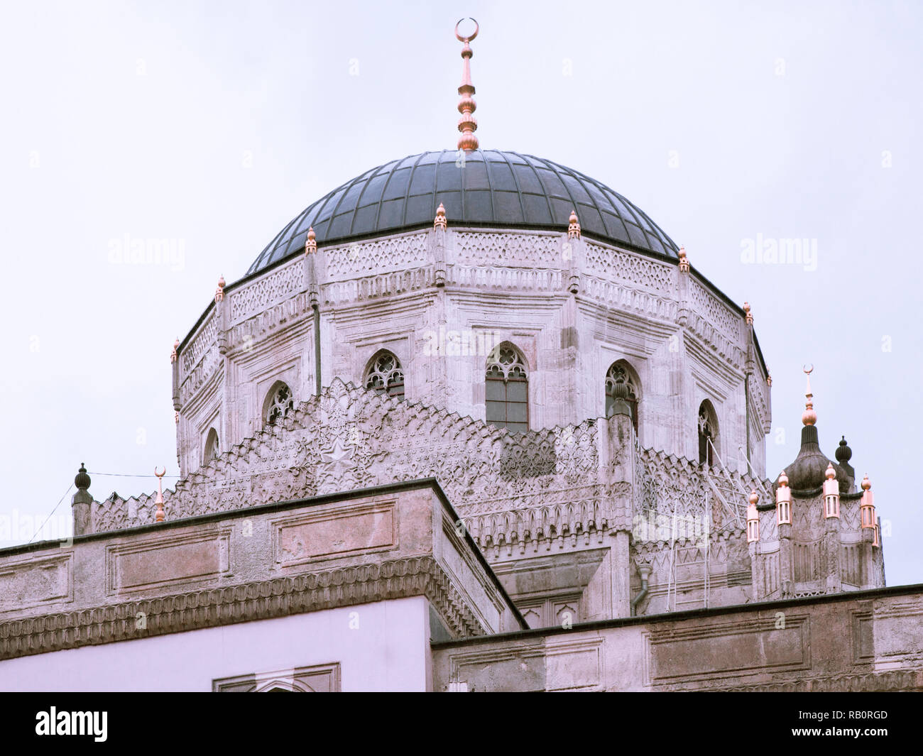 Exterior of the dome of the Aksaray Mosque, Laleli, Istanbul, Turkey ...