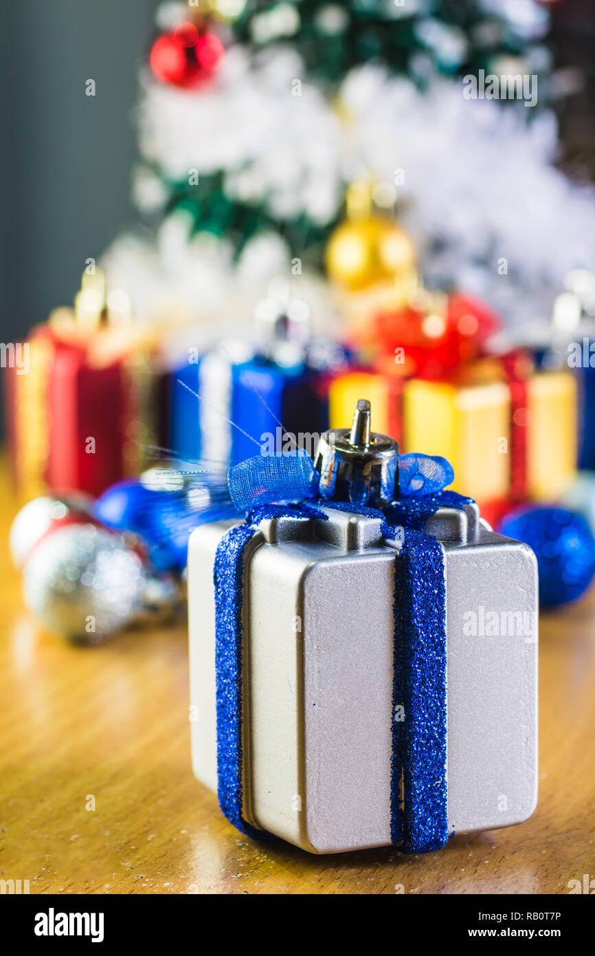 Gift Box,objects for emblazon in Christmas ,selective focus Stock Photo ...