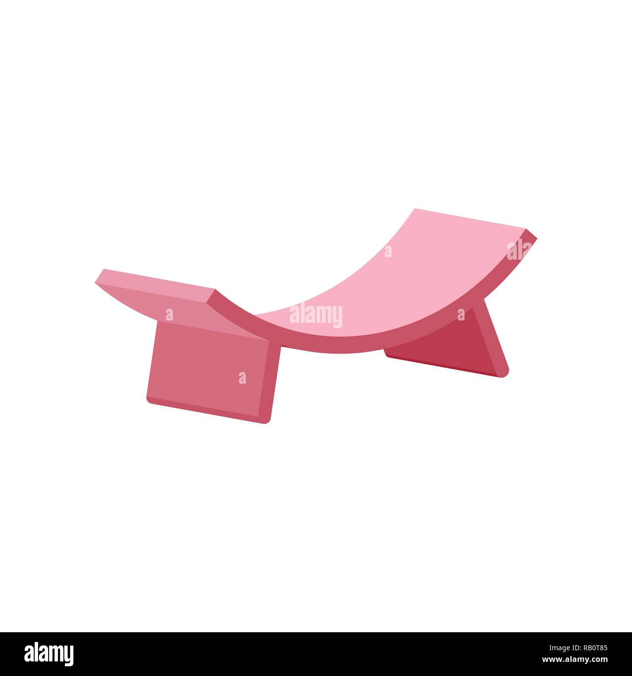 Deck chair outdoor furniture Stock Vector Images - Alamy