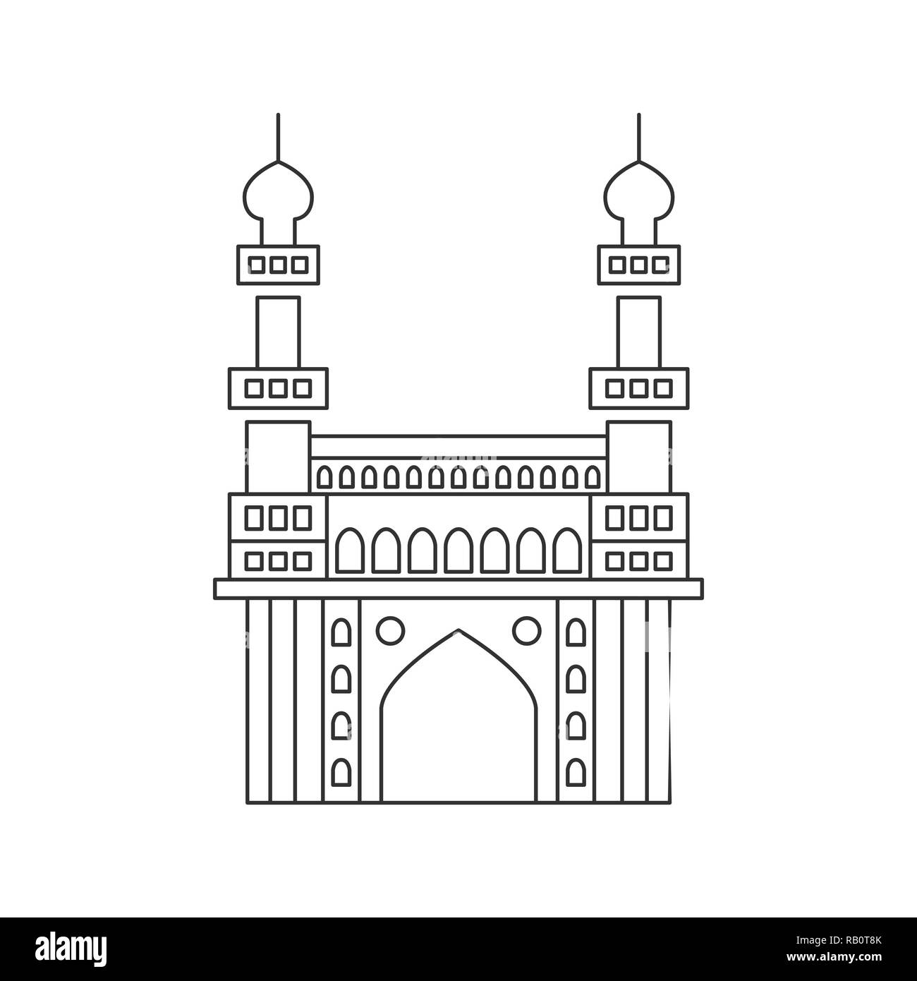 India Charminar icon logo Stock Vector Image & Art - Alamy