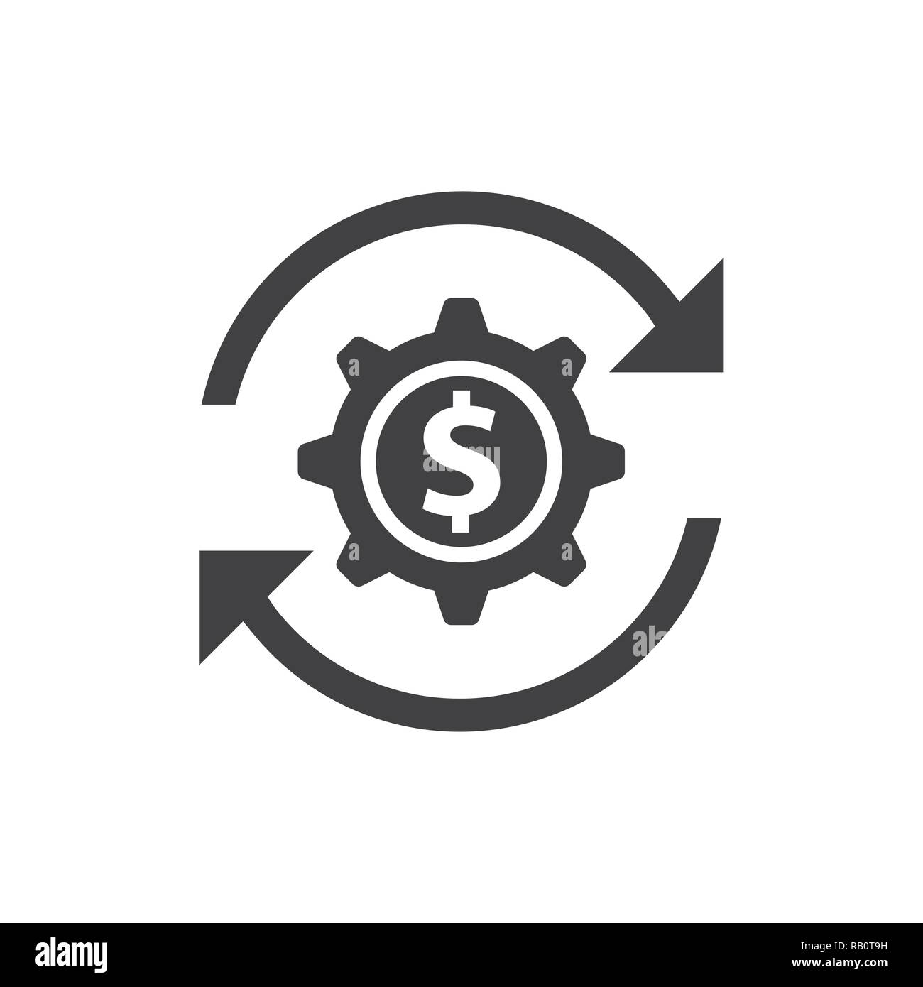 Transfer funds concept icon Cut Out Stock Images & Pictures - Alamy