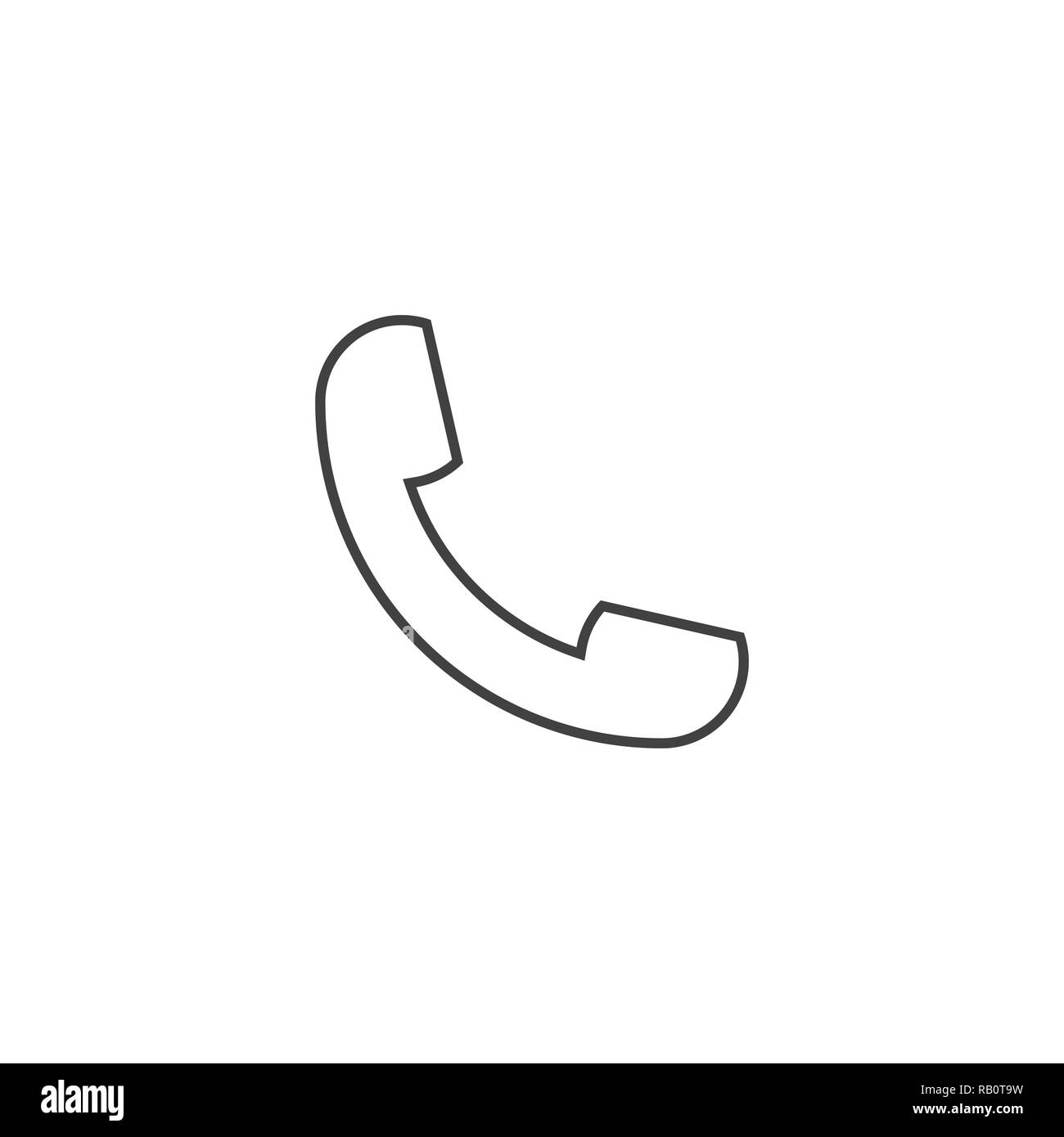 Phone icon line art Stock Vector Image & Art - Alamy