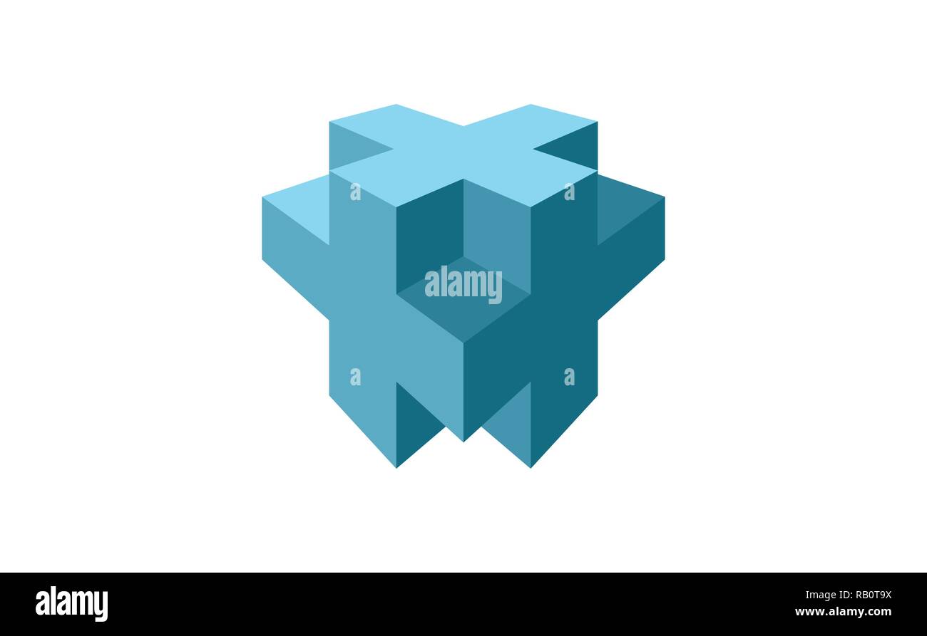 Plus 3D logo Stock Vector Image & Art - Alamy