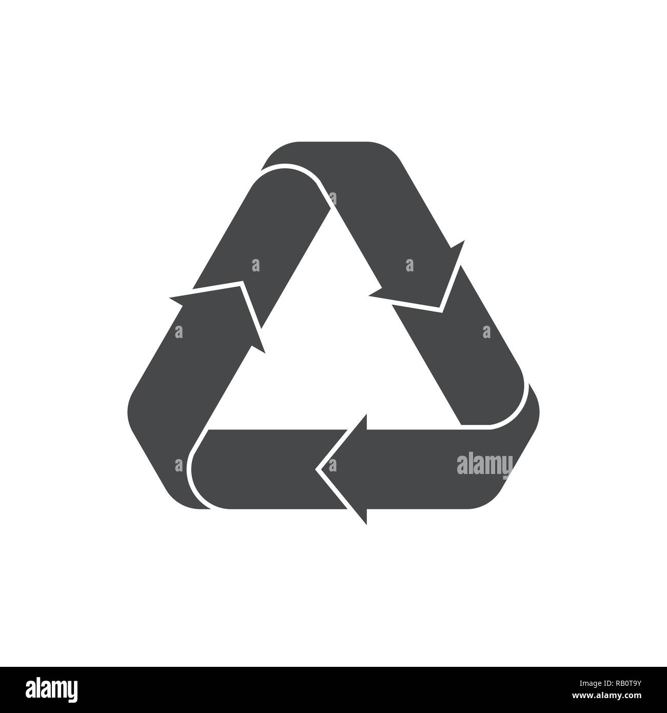 Recycle icon vector black Stock Vector Image & Art - Alamy