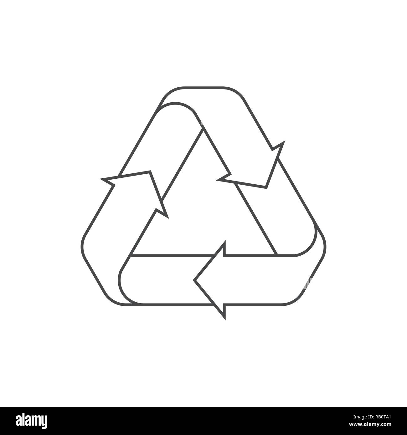 Global recycling vector icon Black and White Stock Photos & Images - Alamy