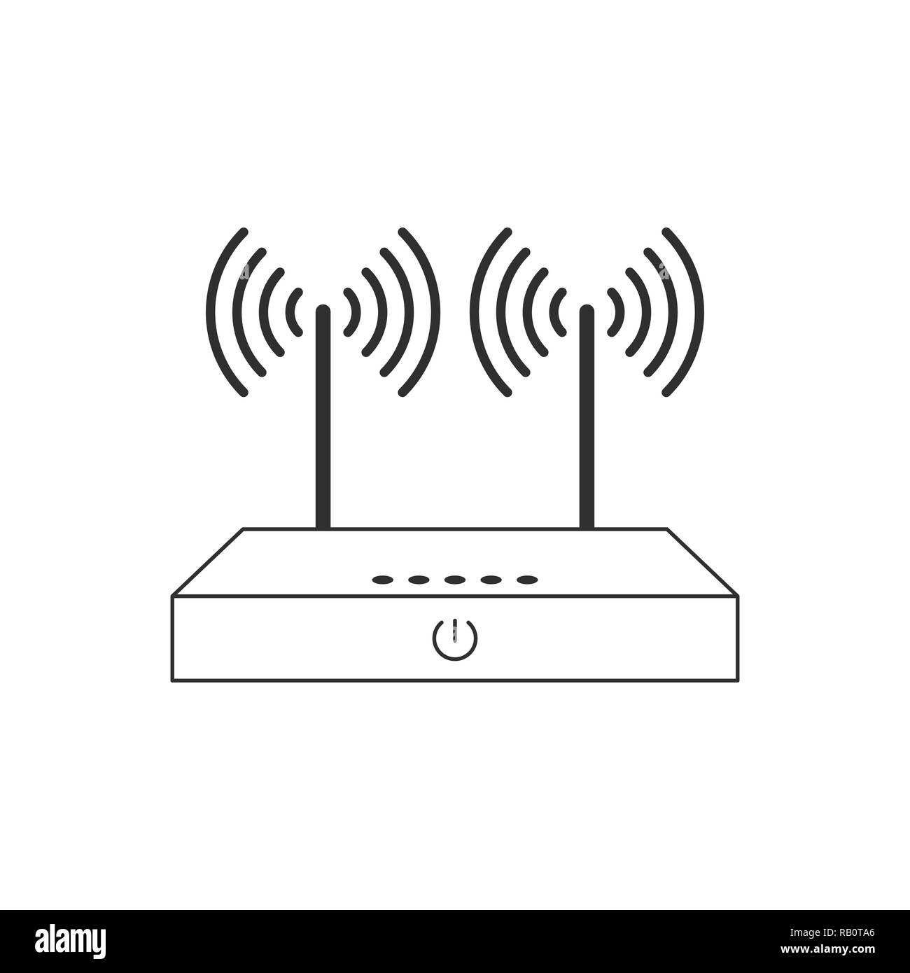 Wireless router sign wifi 3d Black and White Stock Photos & Images - Alamy