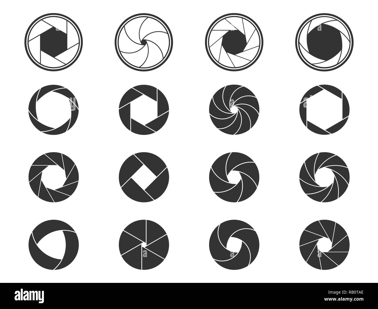 Icon shutter Cut Out Stock Images & Pictures - Alamy