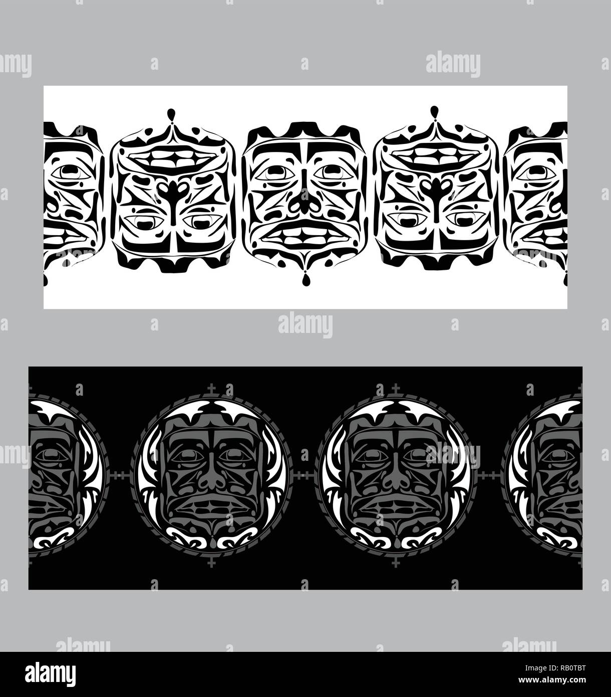 Vector illustration abstract native north american seamless pattern ...