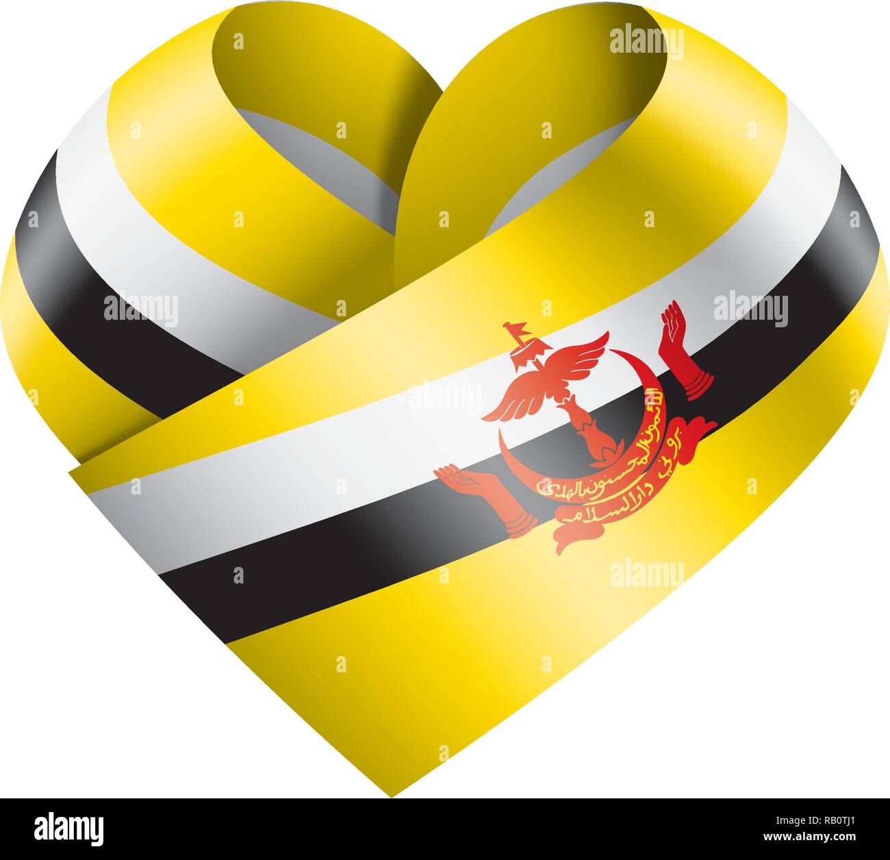 Brunei flag, vector illustration on a white background Stock Vector ...