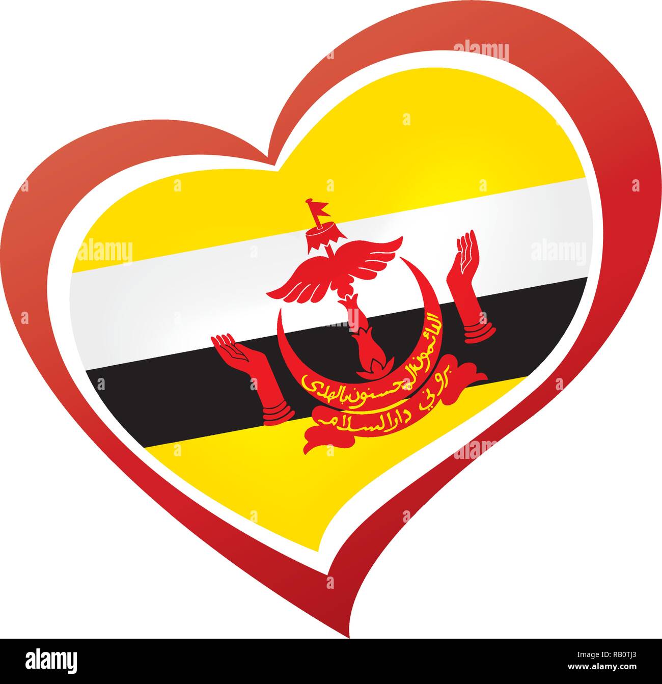 Brunei official flag Stock Vector Images - Alamy