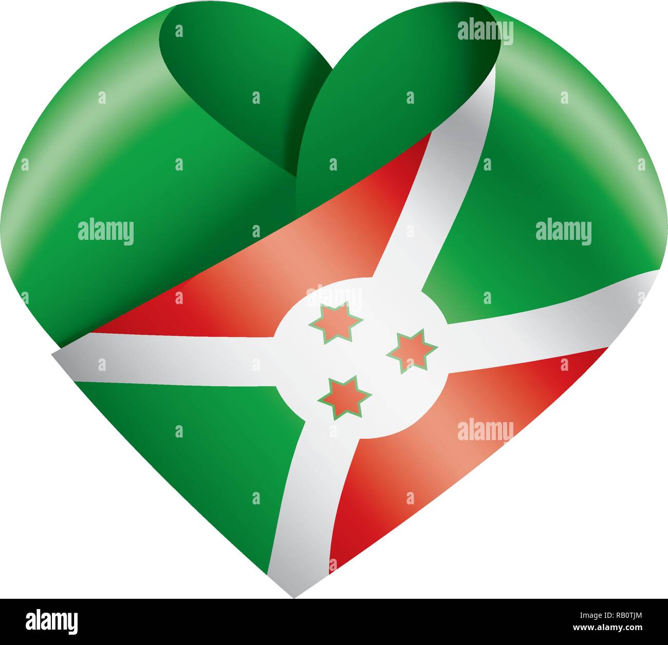 Love burundi flag heart Cut Out Stock Images & Pictures - Alamy