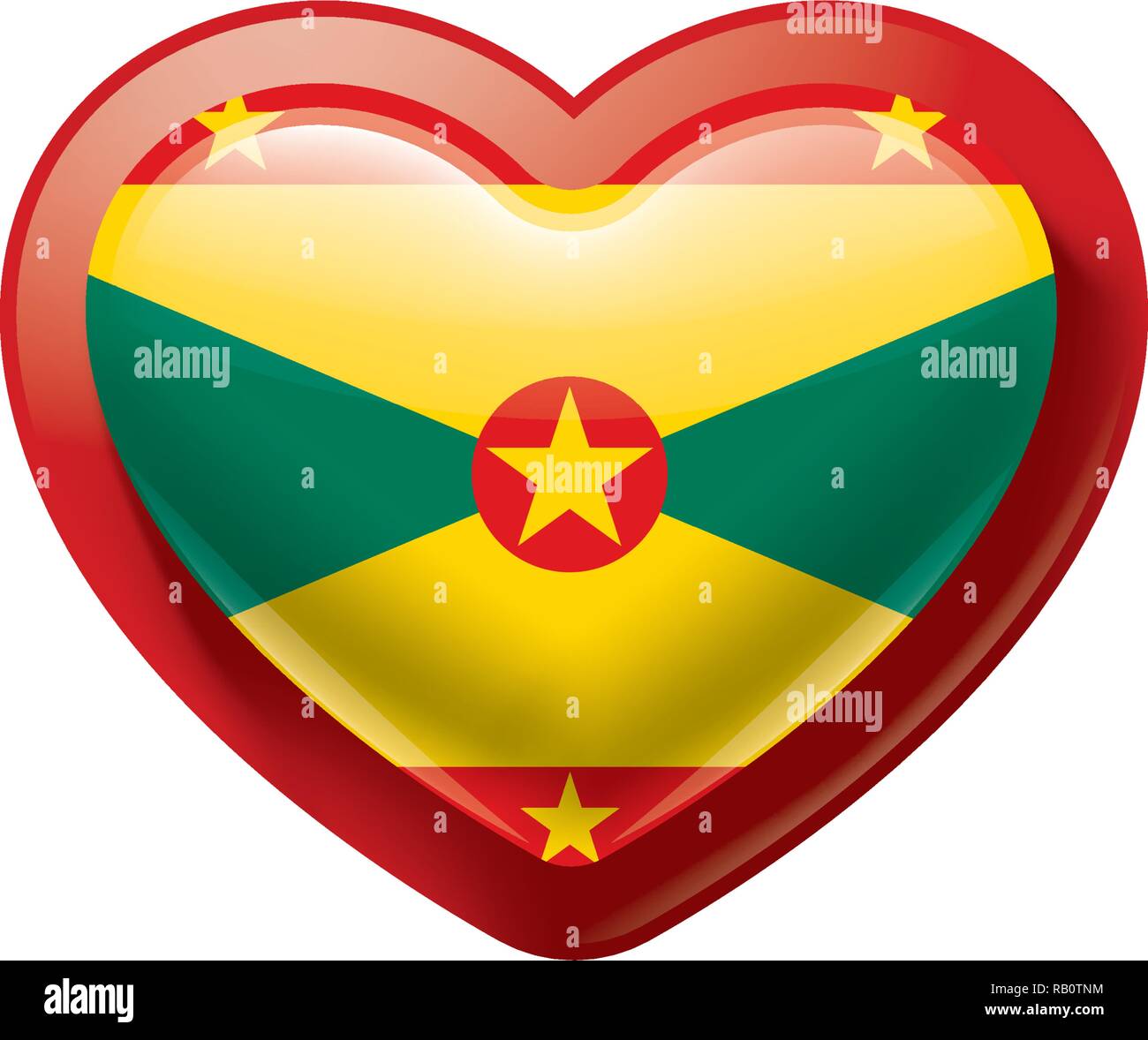 Realistic flag grenada on Stock Vector Images - Alamy