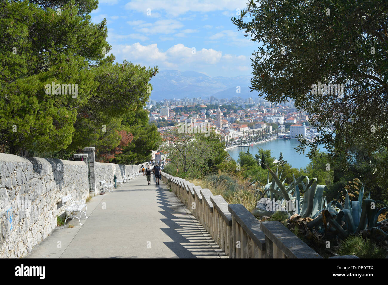 View of Split, Croatia from Marjan Forest Park Stock Photo - Alamy