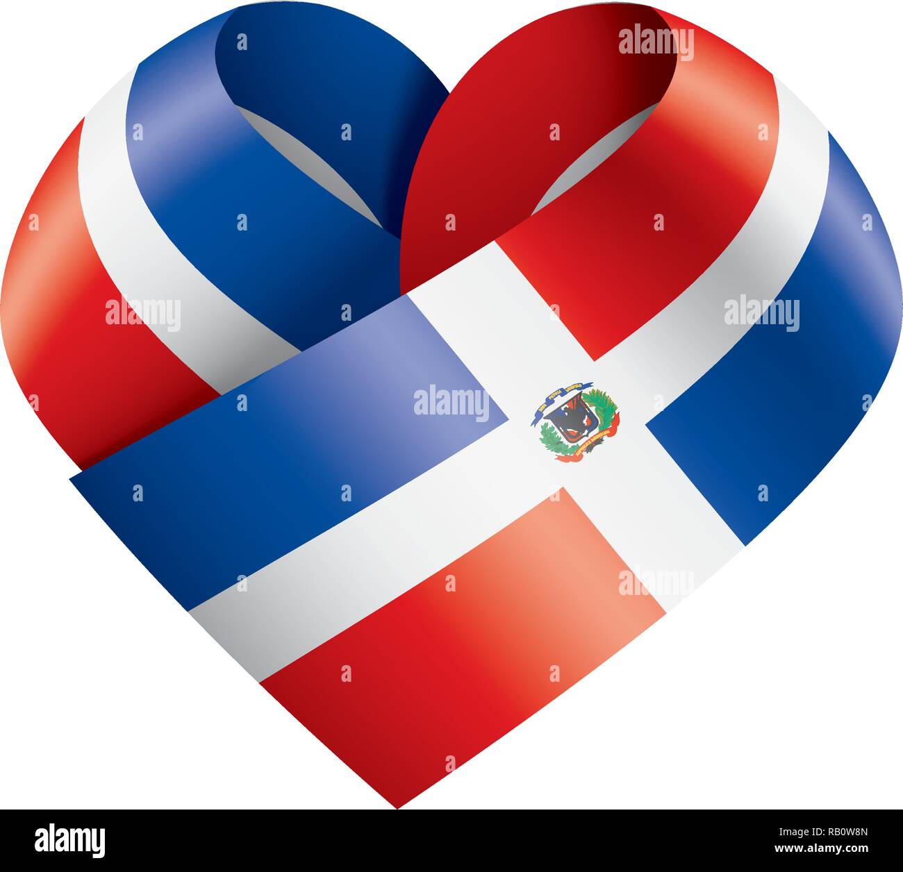 Dominicana flag, vector illustration on a white background Stock Vector ...