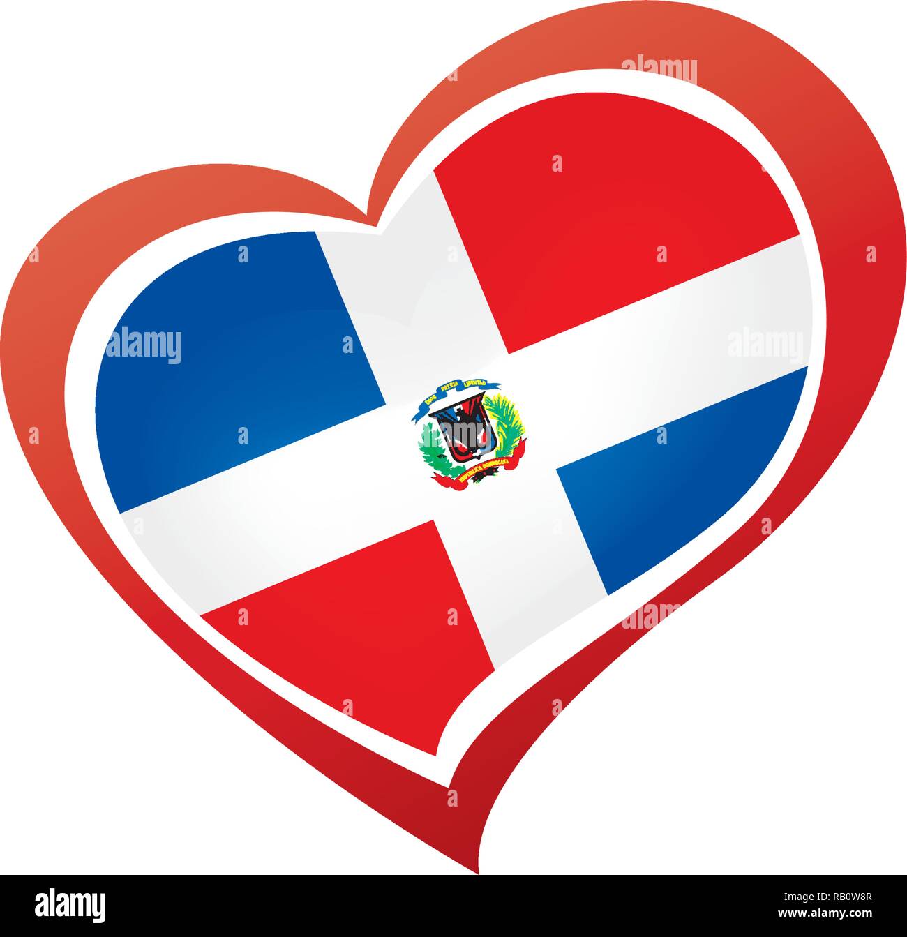 Dominican republic official flag Stock Vector Images - Alamy