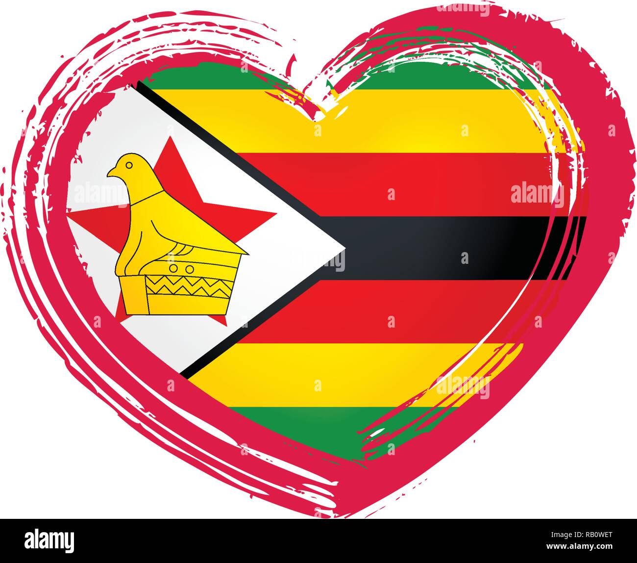 Love zimbabwe heart flag icon hi-res stock photography and images - Alamy