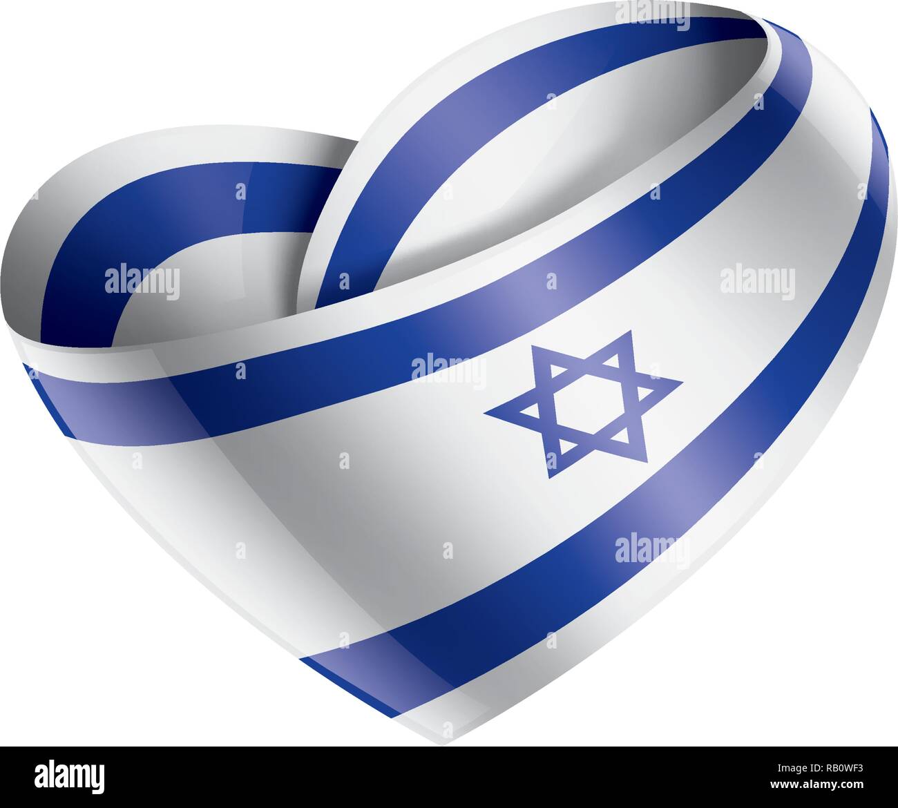 Israel flag, vector illustration on a white background Stock Vector ...