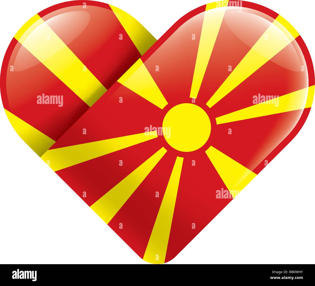 Macedonia flag, vector illustration on a white background Stock Vector ...